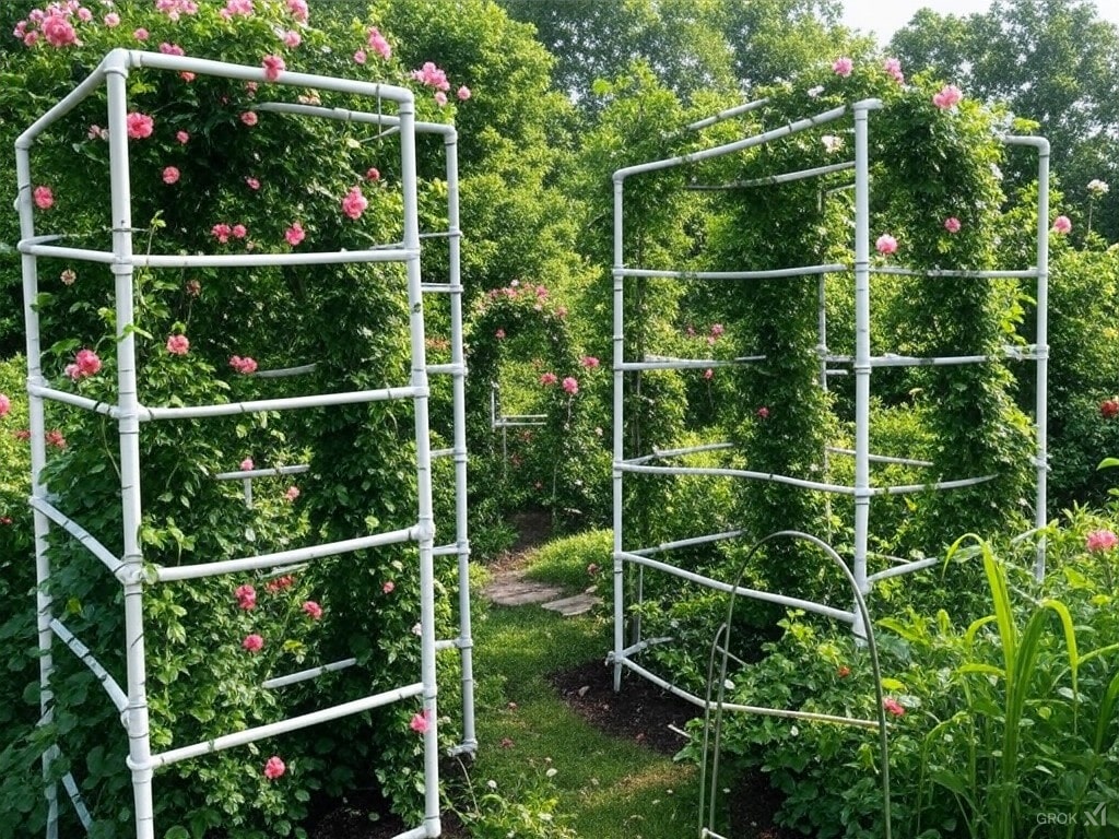 Affordable PVC Pipe Ideas For DIY Garden Structures And More - diyaus.net